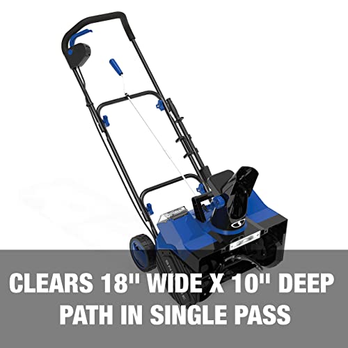Snow Joe 24V-X2-SB18 18-Inch, 48-Volt IONMAX Cordless Snow Blower Kit (w/ 2 x 4.0-Ah Batteries + Charger)