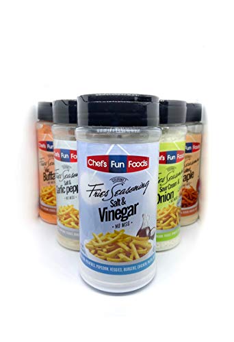 Gourmet Fries Seasonings Bottle, Salt and Vinegar, 12 Ounce
