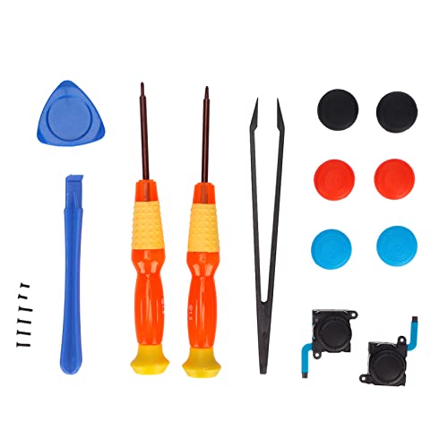 Gamepad Repair Tool, 19pcs ABS+Metal Repair Joystick Replacement Tool Set for SW Game Controller
