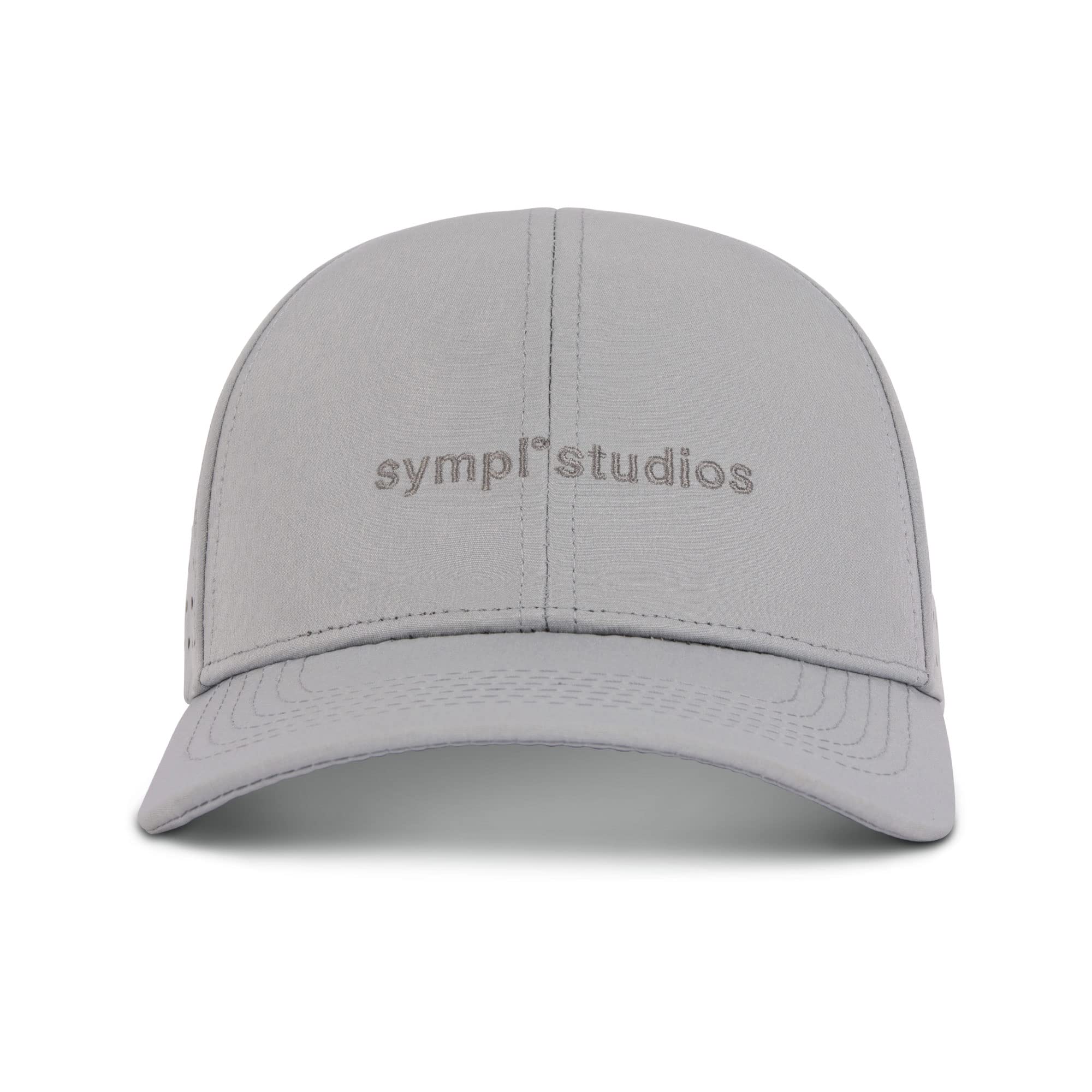 Hydro Waterproof Baseball Hat for A-Game Performance, Snapback 6-Panel Cap for Gym, Boat, Golf, Workout, Running, Sweat Resistant, One Size, Unisex Grey