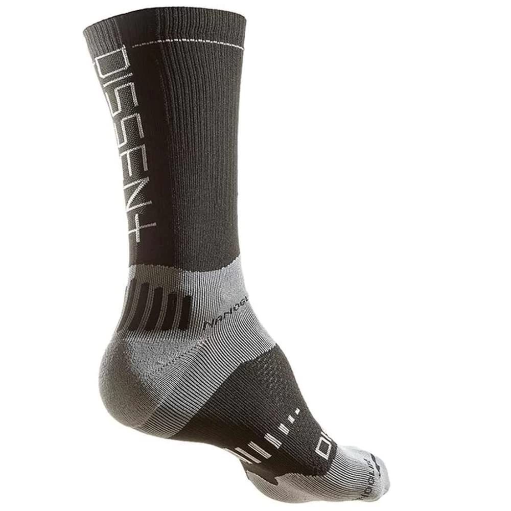 Dissent Supercrew Nano 6in Cycling Compression Socks (Black - L)