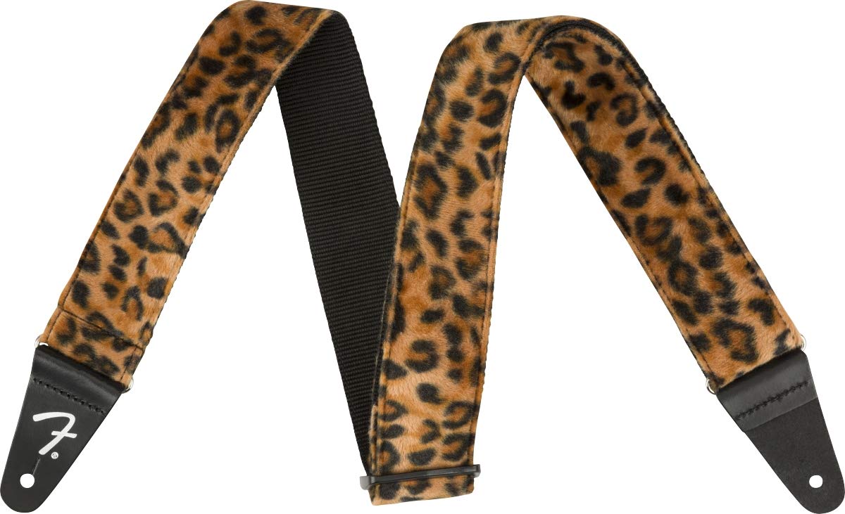 Fender Wild Animal Print Guitar Strap, 2in, Leopard