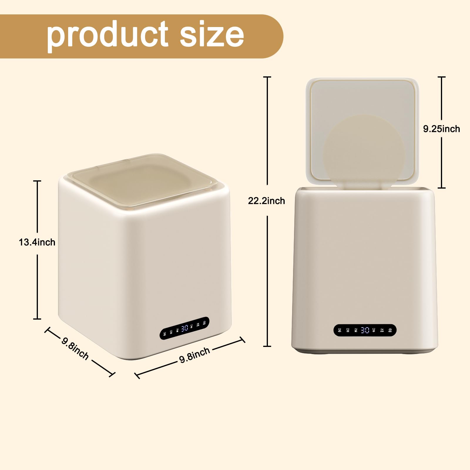 Ponzyeet automatic underwear washing machine,8Lmini washing machine, stainless steel bucket, socks, bra, underwear independent deep cleaning.