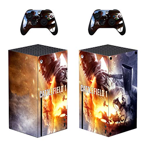 FELIPE SEIJI KUBA Vinyl Skin Sticker Cover Decal for Microsoft Xbox Series X Console and Remote Controllers Battle War HD Printing