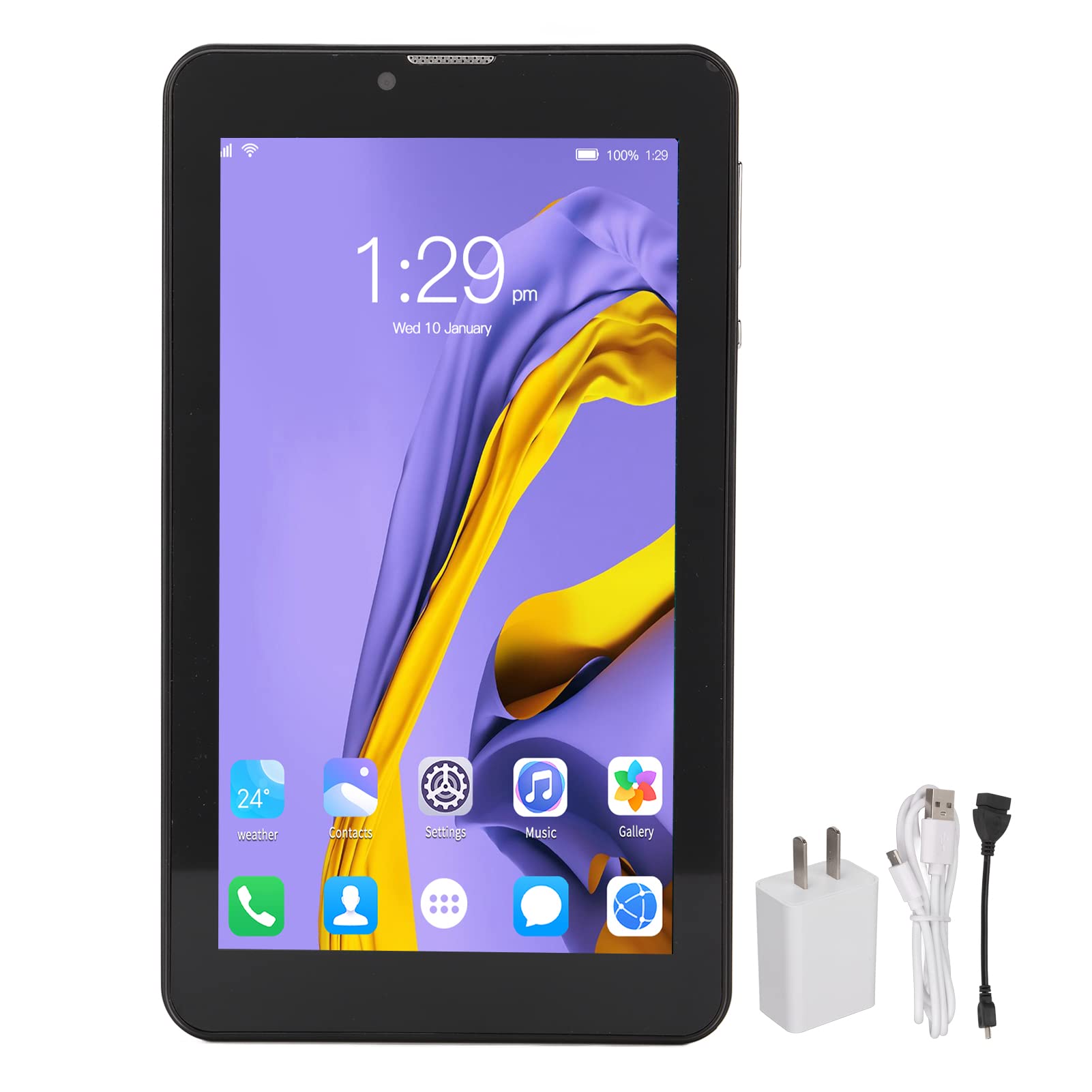 Jakoo Tablet PC, Elegant Design Octa Core Processor Tablet 2G RAM 32G ROM for Home for Travel US Plug