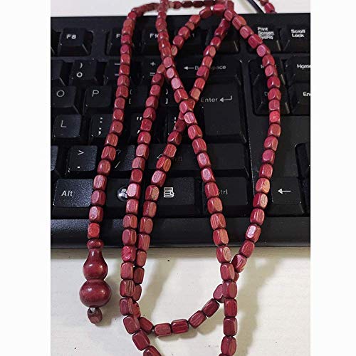 OKUOKA 55 Strands Beaded Door Curtains for Doorways Wood Bead String Curtain for Room Dividers Home Entrance Ornaments Handmade, 2 Colors, Size Customizable (Color : A, Size : 100x180cm)
