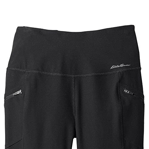 Eddie Bauer Women's Trail Tight Capris - High Rise, Black, X-Large