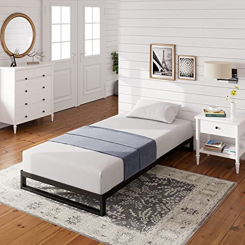 ZINUS Trisha Metal Platforma Bed Frame, Wood Slat Support, No Box Spring Needed, Easy Assembly, Twin