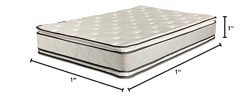 Treaton, 12-Inch Medium Plush Double Sided Pillowtop Innerspring Mattress, Full XL