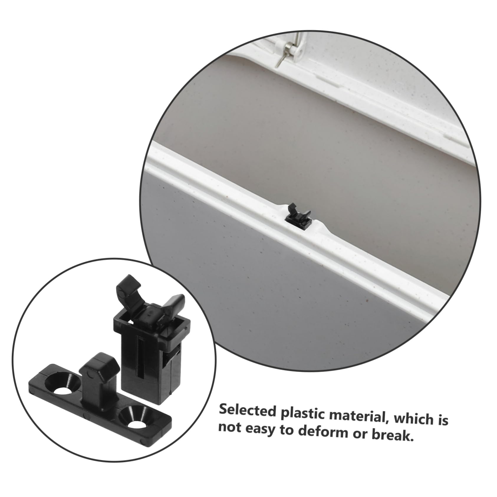 Hohopeti 10 Sets Trash Can Buckle Trash Can Lid Pin Lid Locking Trash Can Replacement Parts Door Latch Push Latch Garbage Can Lock Trash Can Lid Lock Trash Bin Latch Touch Latch Lid Latch