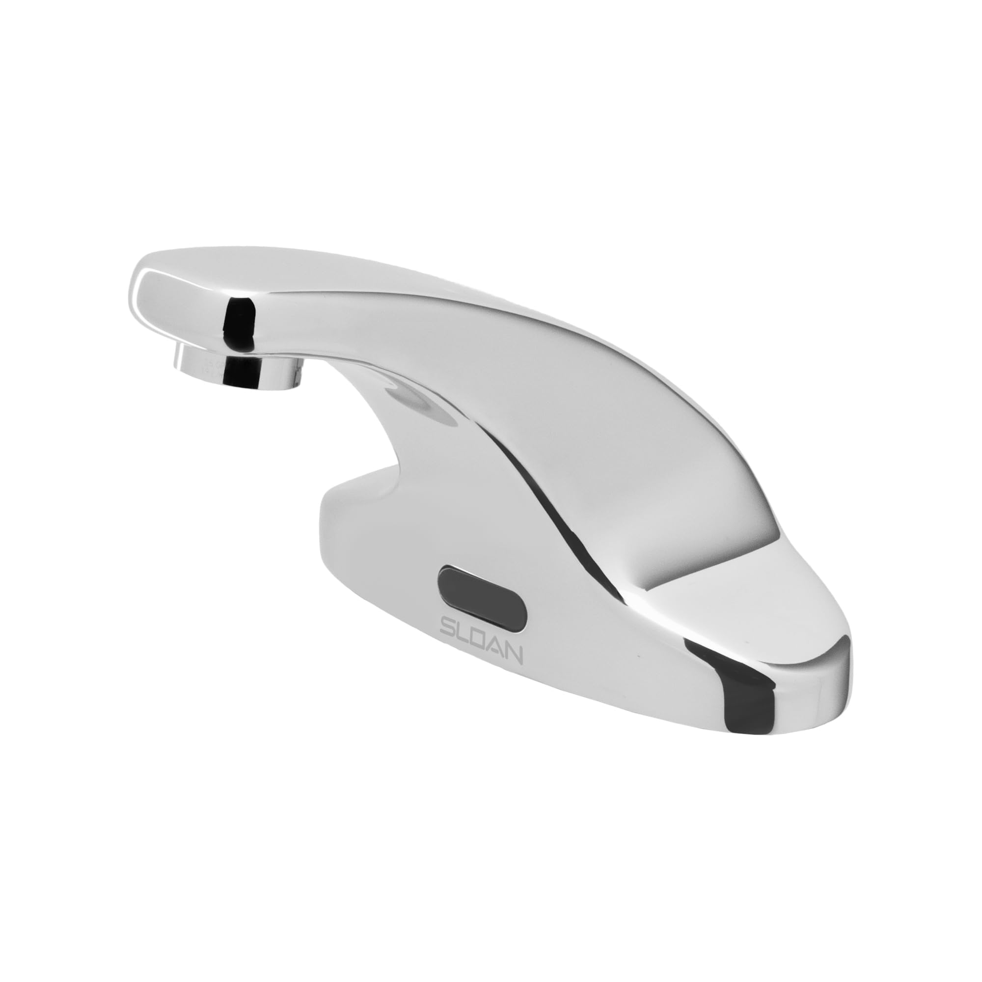 Sloan SF-2350 Sensor Activated Touch-Free Faucet, Commercial Grade with Mounting Hardware - 0.5GPM Battery-Powered Deck-Mounted Mid Body, Polished Chrome Finish, 3362119