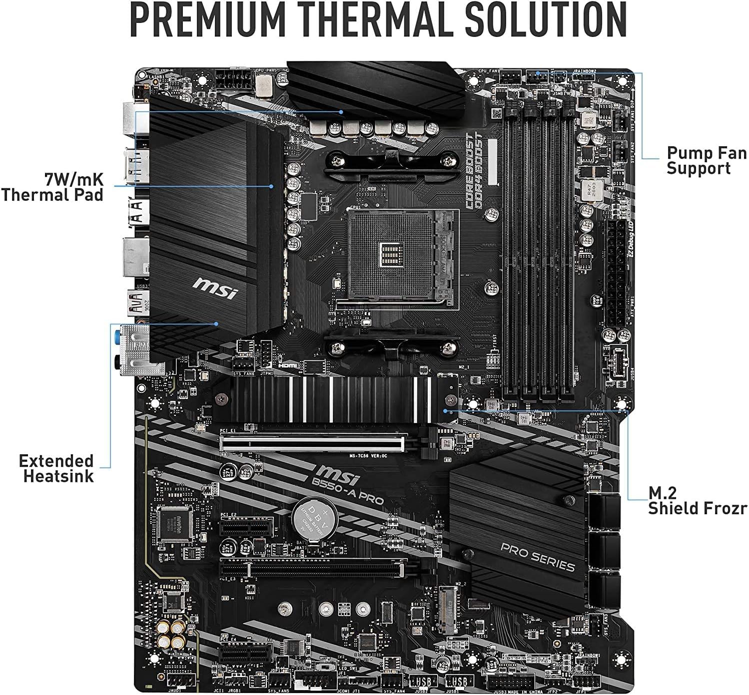 INLAND Micro Center AMD Ryzen 7 5700X 8-Core 16-Thread Unlocked Desktop Processor Bundle with MSI B550-A PRO ProSeries Motherboard (AMD AM4, DDR4, PCIe 4.0, SATA 6Gb/s, M.2, USB 3.2 Gen 2 ATX)