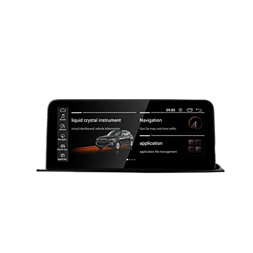 KIFRAL Car Multimedia Player, Qualcomm 8Core APPL-e Ca-rplay Compatible with Bm-w 18 19 20 EVO ID6 X1 F48 Multimedia Screen Navigation Intelligent System Car Video Player (Color : 10.25inch 8G 128G)