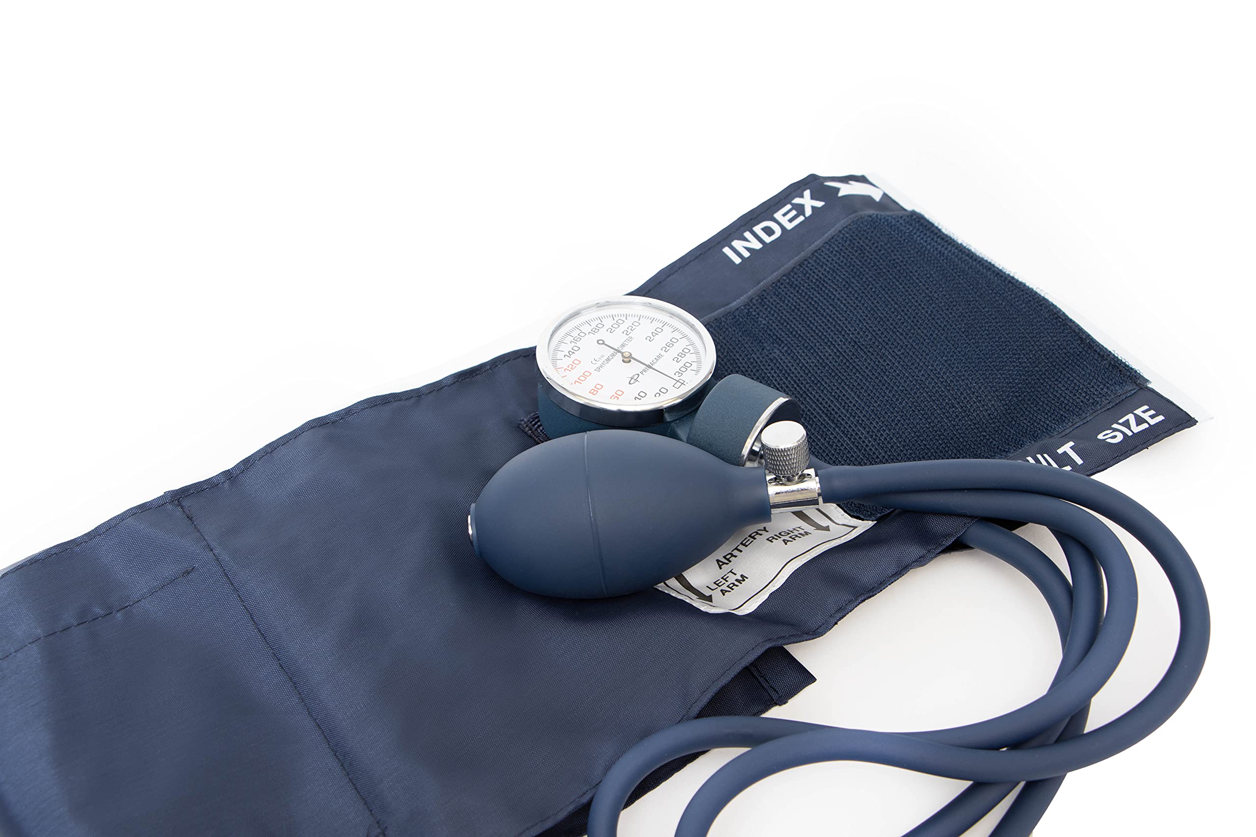Primacare DS-9181-BL Professional Aneroid Sphygmomanometer and Sprague Rappaport Stethoscope, Manual Blood Pressure Kit with Cuff and Carrying Case, Blue
