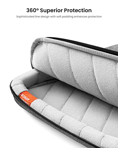 tomtoc 360 Protective Laptop Sleeve for 15-inch New MacBook Air M2 A2941 2023, 15 Inch Surface Laptop 5/4/3, Dell XPS 15 Plus, 15-inch MacBook Pro (A1990 A1707), Water-Resistant Accessory Bag Case