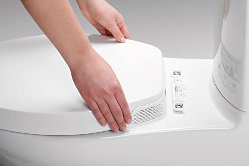 KOHLER 5588-0 Purefresh Elongated Nightlight, Grip-Tight Bumpers, Quiet-Close Release Hinges, Quick-Attach Hardware, No Slam Toilet Seat, White