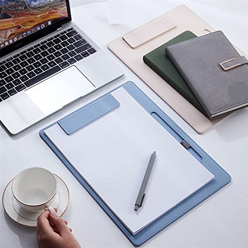 TOMYEUS Folder A4 Business Pad Folder Board Exam Writing Board Pad Board Special Clip Book Stationery Writing Pad Cardboard Signature File Folders (Color : A4-Beige)