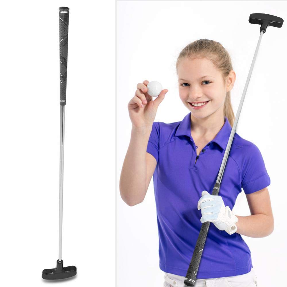 Golf Putter for Children, Putter, with Rubber Surface Putter Head for Kids Adults Putter Both Right Handed and Left Handed Children(Black)