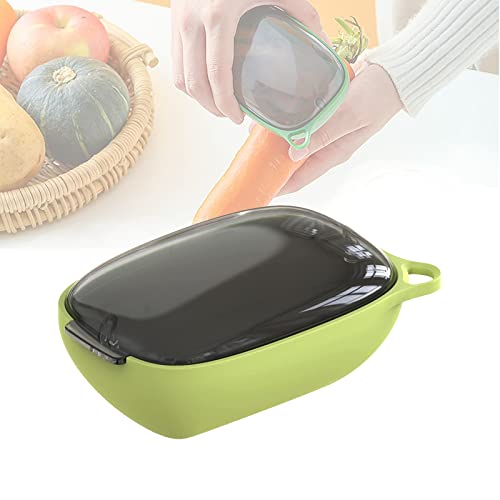 EESLL Multifunctional Storage Type Peeling Knife,New Storage Peeler with Stainless Steel Cutter Skin Peeler Household Potato Fruit and Vegetable Peeling Artifact