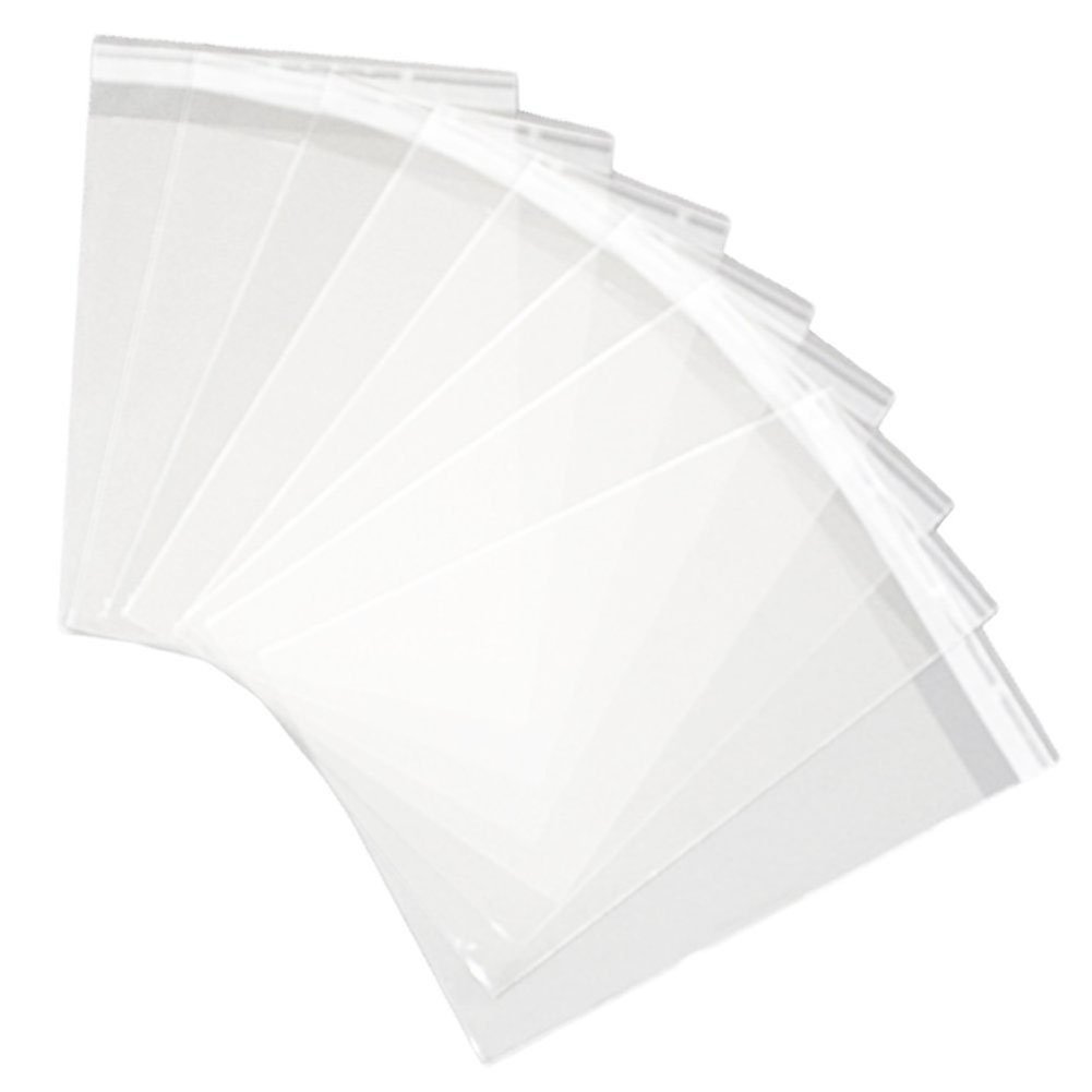 HugeStore 100 Pcs Clear Resealable Cello Cellophane Bags Good for Bakery Candle Soap Cookie 11x14 inch