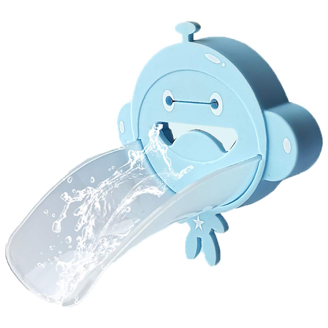 Faucet Extender Silicone Faucet Cover Faucet Extender for Toddlers Babies Kids Children (Blue)