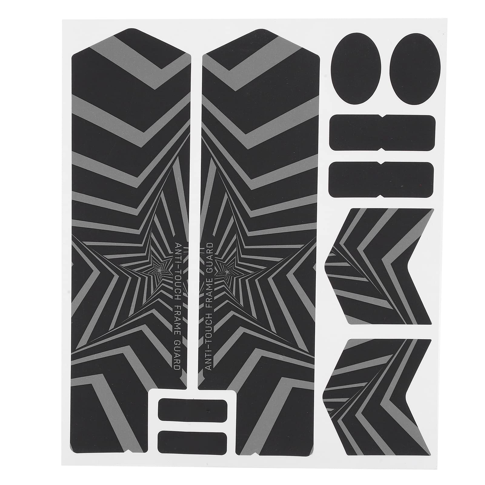 GFRGFH Mountain Bike Front Fork Night Reflection Sticker Paster Five‑Star