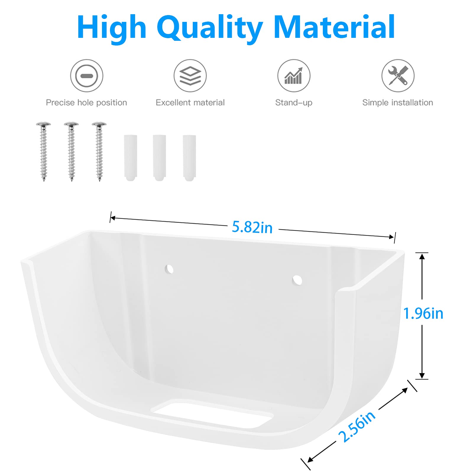 Huafly Screwless Wall Mount Bracket for Eero Pro 6E WiFi, VHB Stick On Holder, Strong Adhesive Holder, No Tools No Drilling No Hole (1pcs)
