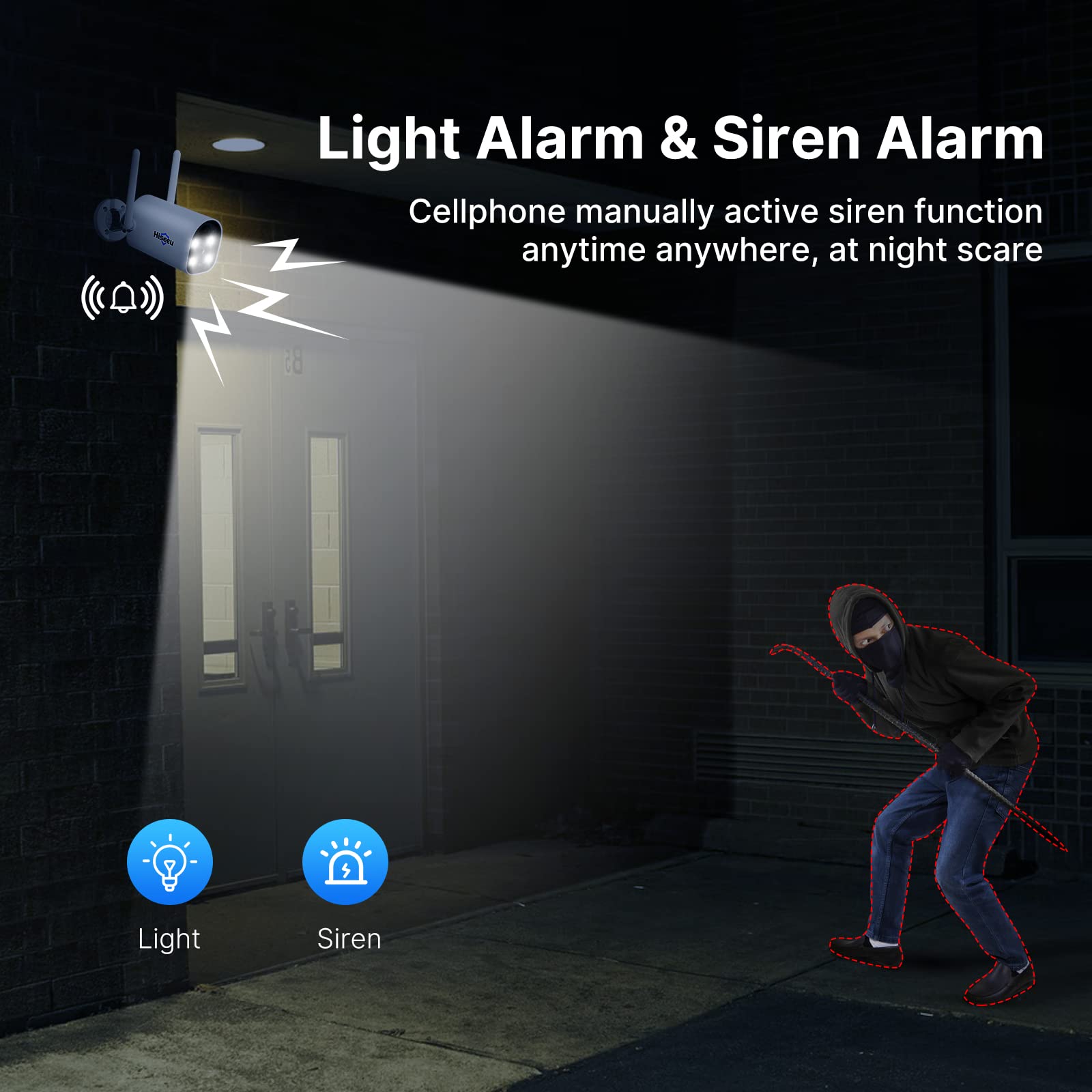 Hiseeu Solar Battery Powered Wireless Security Camera System,100% Wire-Free 8-Cam Kits,2K HD, Spotlight, Color Night Vision, 2-Way Audio, PIR, Wall Mount, Waterproof, Record with 1TB HDD Home Secuirty