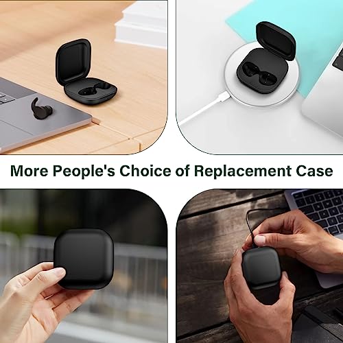 Replacement Charging Case Compatible for Beats Fit Pro, Wireless Charger with Built-in 700mah Battery and Bluetooth Pairing Sync Button, Portable Fast Charging Case (No Earbuds), Black