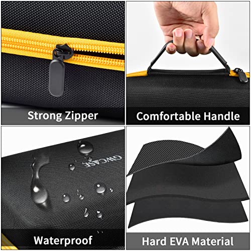GWCASE Case Compatible with DEWALT 8V MAX Cordless Screwdriver Kit DCF682N1, Gyroscopic Storage Holder with Mesh pocket for Electric Screwdriving Drill Bit Set, Battery Pack, Charger (Box Only)