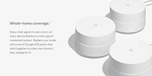Google 4 Pk Wifi AC1200 Dual-Band Home WiFi System (Renewed)