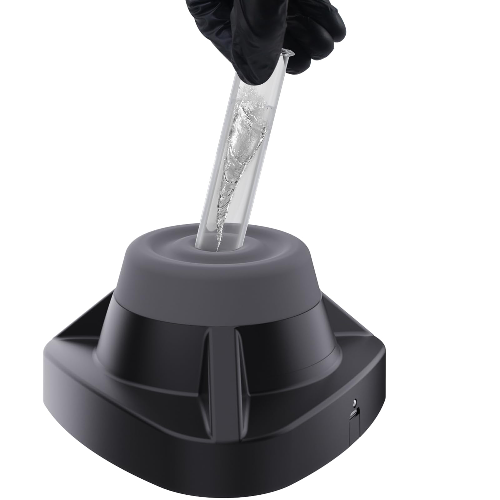 Mini Vortex Mixer 10000RPM Lab Mixer, Air Brush Paint Mixer, Paint Mixer for Ink,Lab Vortex Shakers for Gel, Lab Paint Mixer,Built-in Rechargeable Battery - Black