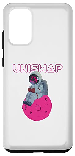 Galaxy S20+ Uniswap UNI Cute Moon Man Crypto Currency Investor Trader Case
