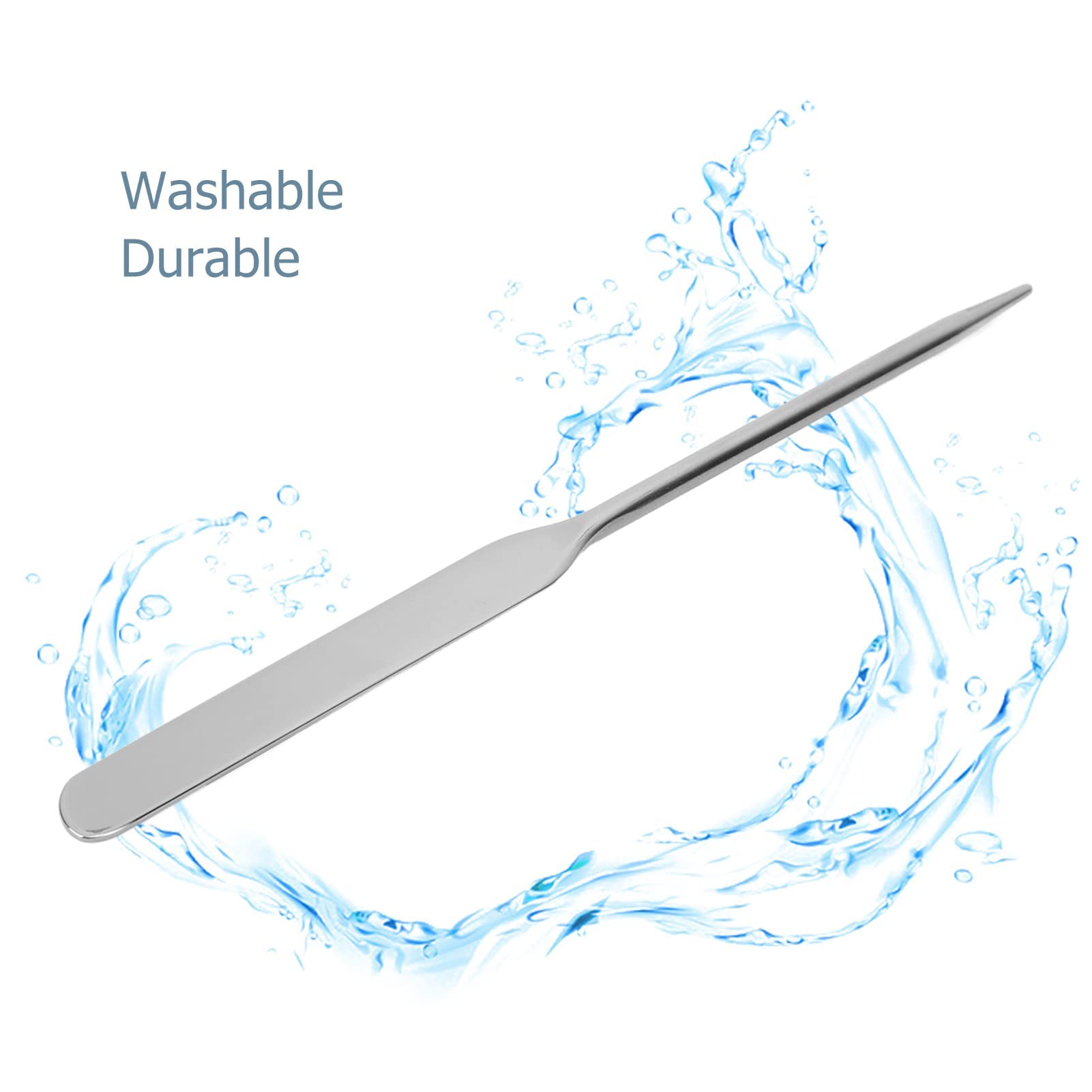 Picasso Makeup Scraper Korean Set, Liquid Foundation Scraper Stainless Steel Ergonomic Manicure Stirring Tool Makeup Artist Makeup Tool (one piece)