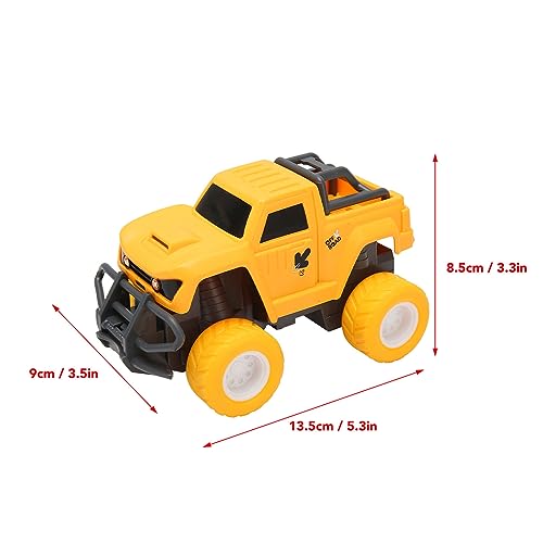 TOPINCN Mini RC Car Toy, Remote Control Car Toy Easy to Operate 1/24 for Children Gift (Orange Yellow)