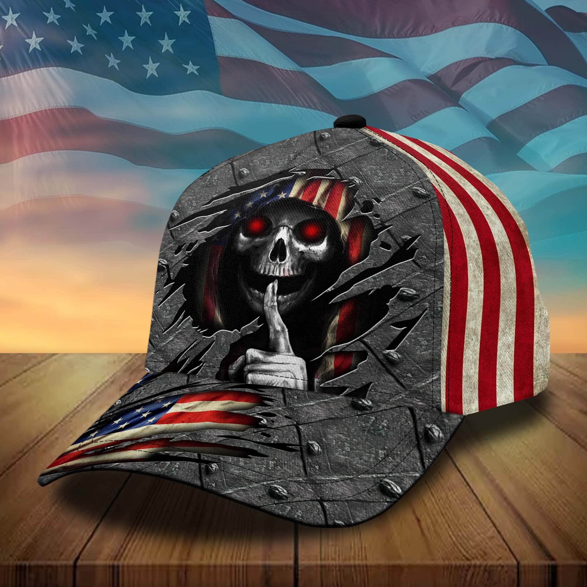 Hatstalk Unique 3D Printed Lava Skull Hat (USA)