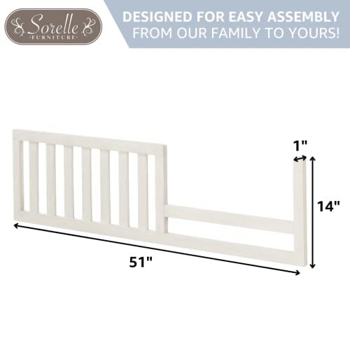 Sorelle Furniture Toddler Rail, Espresso