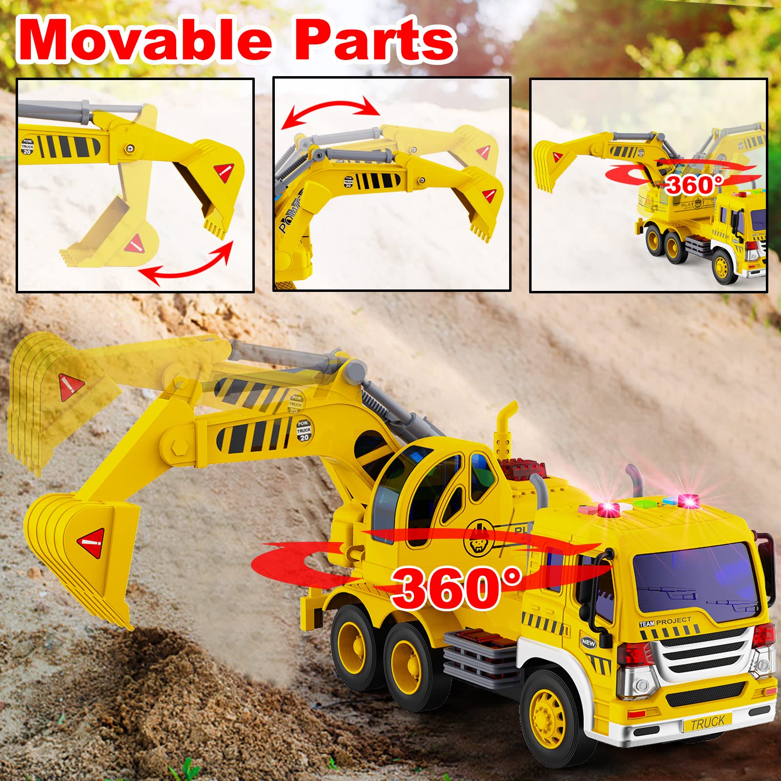 GizmoVine Construction Toy Truck