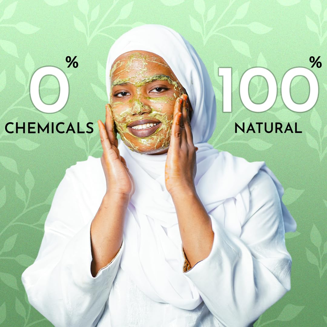Hud Organics Qasil Powder Natural Face Wash Only 1 ingredient Deep Cleansing and Hydrating, 20g