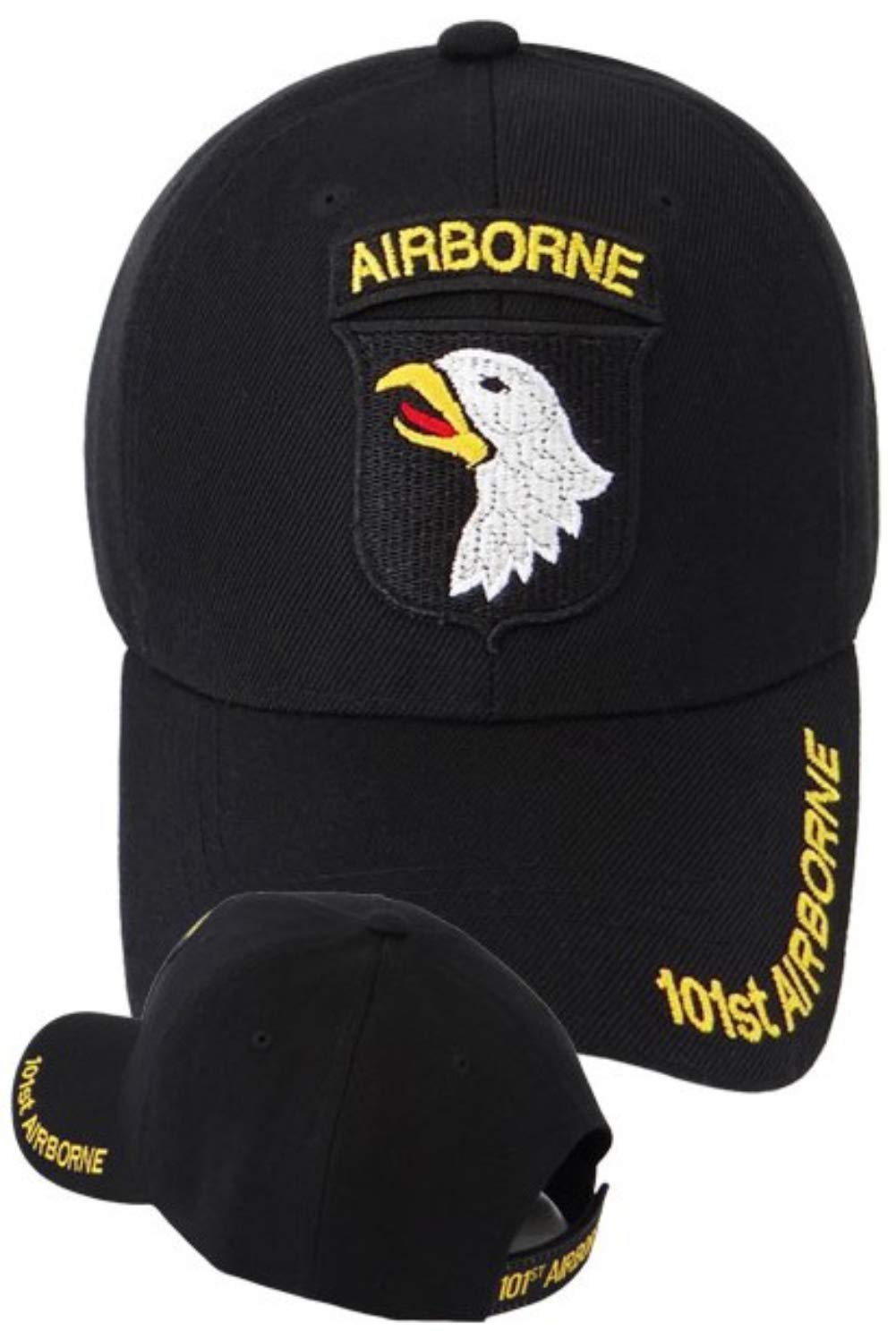 First Military Choice 101st Airborne Division Emblem Military Cap, Black, One Size
