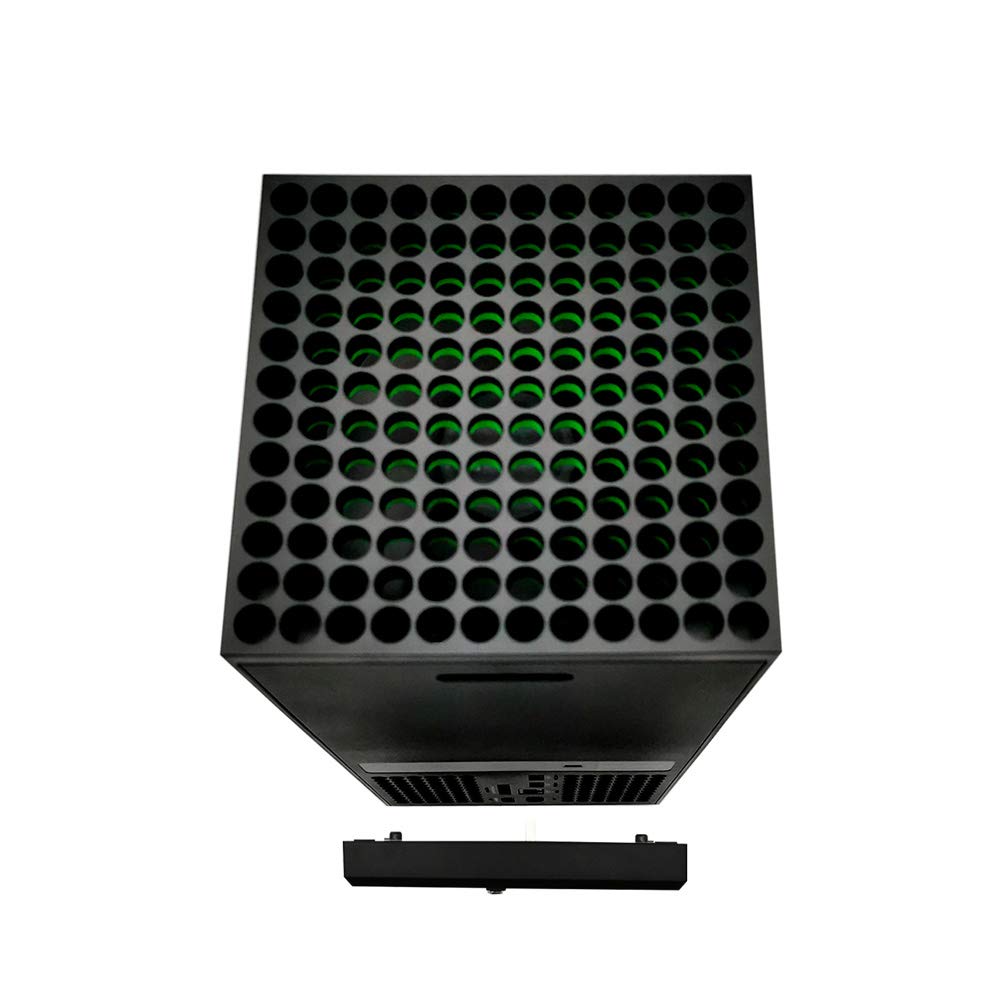 GOTRUTH Series X 2 Cooling Fan, Professional External USB Cooler with 1 Port USB Hub for Microsoft Xbox Series X Console (Black)