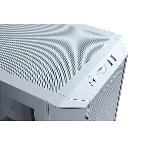 LIAN LI Lancool III White Aluminum/SECC/Tempered Glass Gaming Case with 4 × 140 PWM Fans (Non-RGB) - LANCOOL 3-W