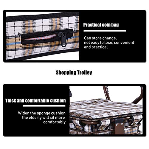 Lightweight Rollator Walker - Folding Rollators for Seniors with Wheel - Rolling Walker with Extra Wide Seat for Seniors Obese, Support up to 550 Ibs