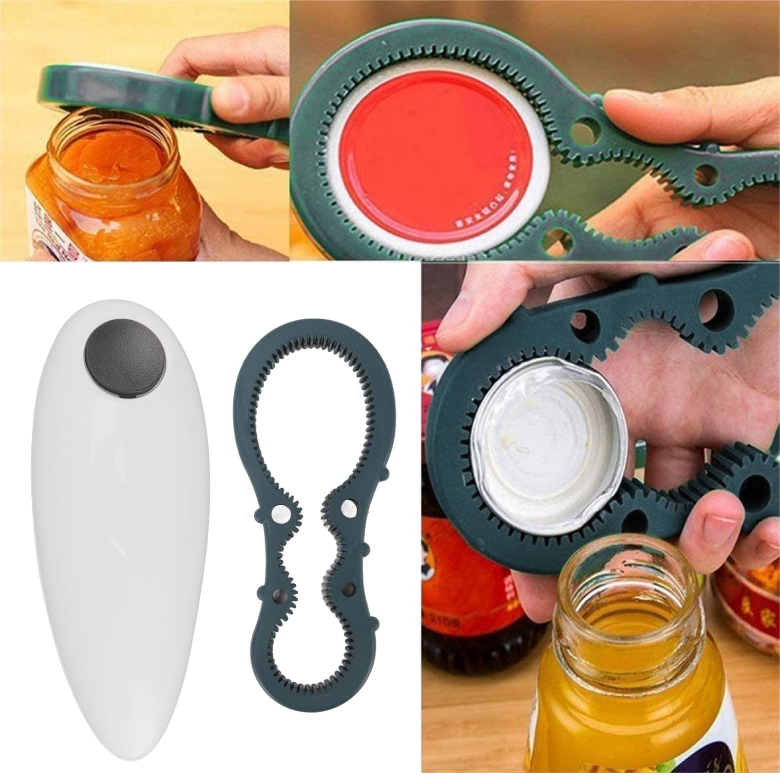 Electric Can Opener, Handheld Can Opener ABS Electric Can Opener Kitchen Touch Smoother Edge Light Weight For Cooks Housewives Elderly