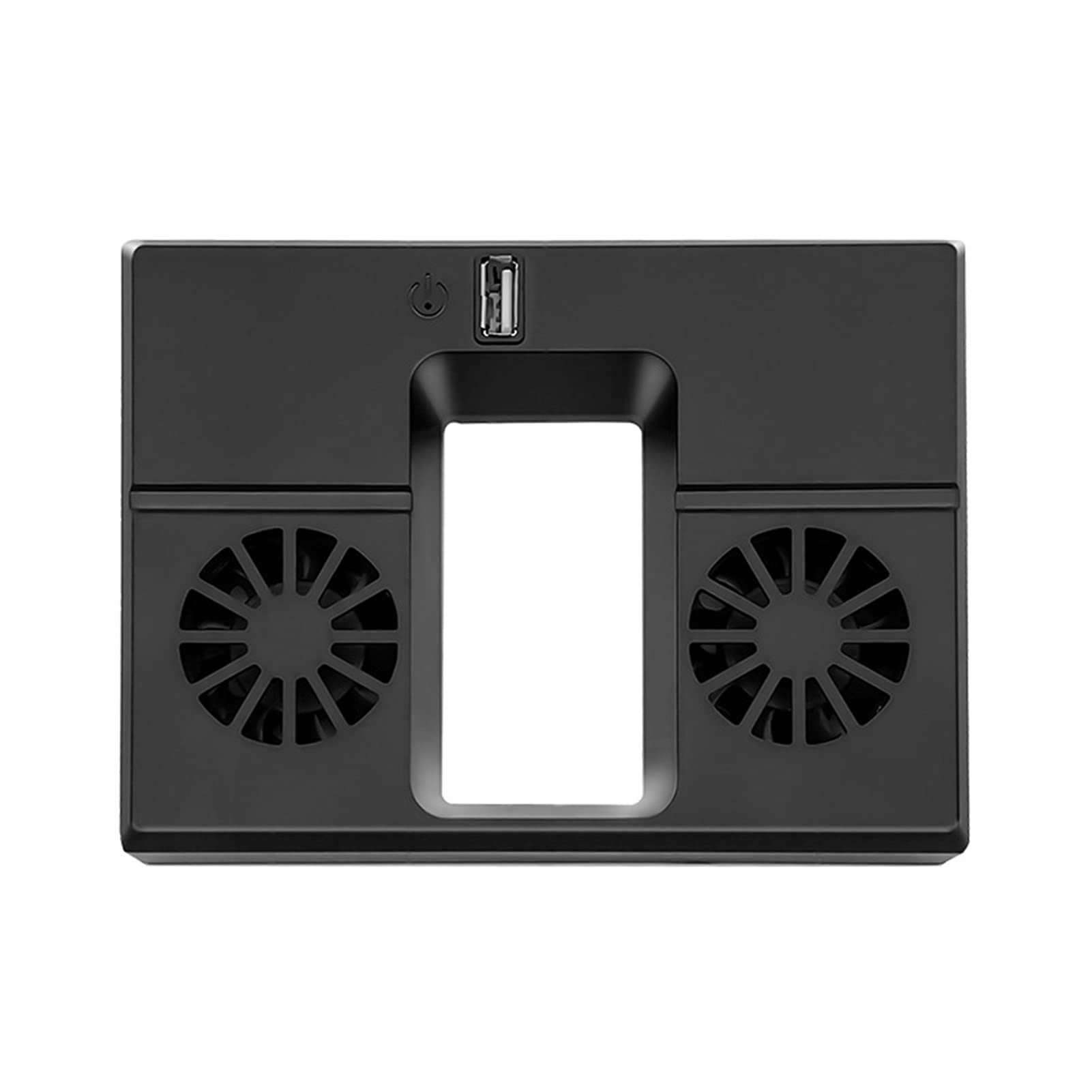 Gaweb Vertical Cooling Fan for Xbox Series X Console, USB Powered 5300RPM Dual Fan Cooling System, Touch On/Off Button Cooler Radiator, 2 USB A Female Port Black One Size