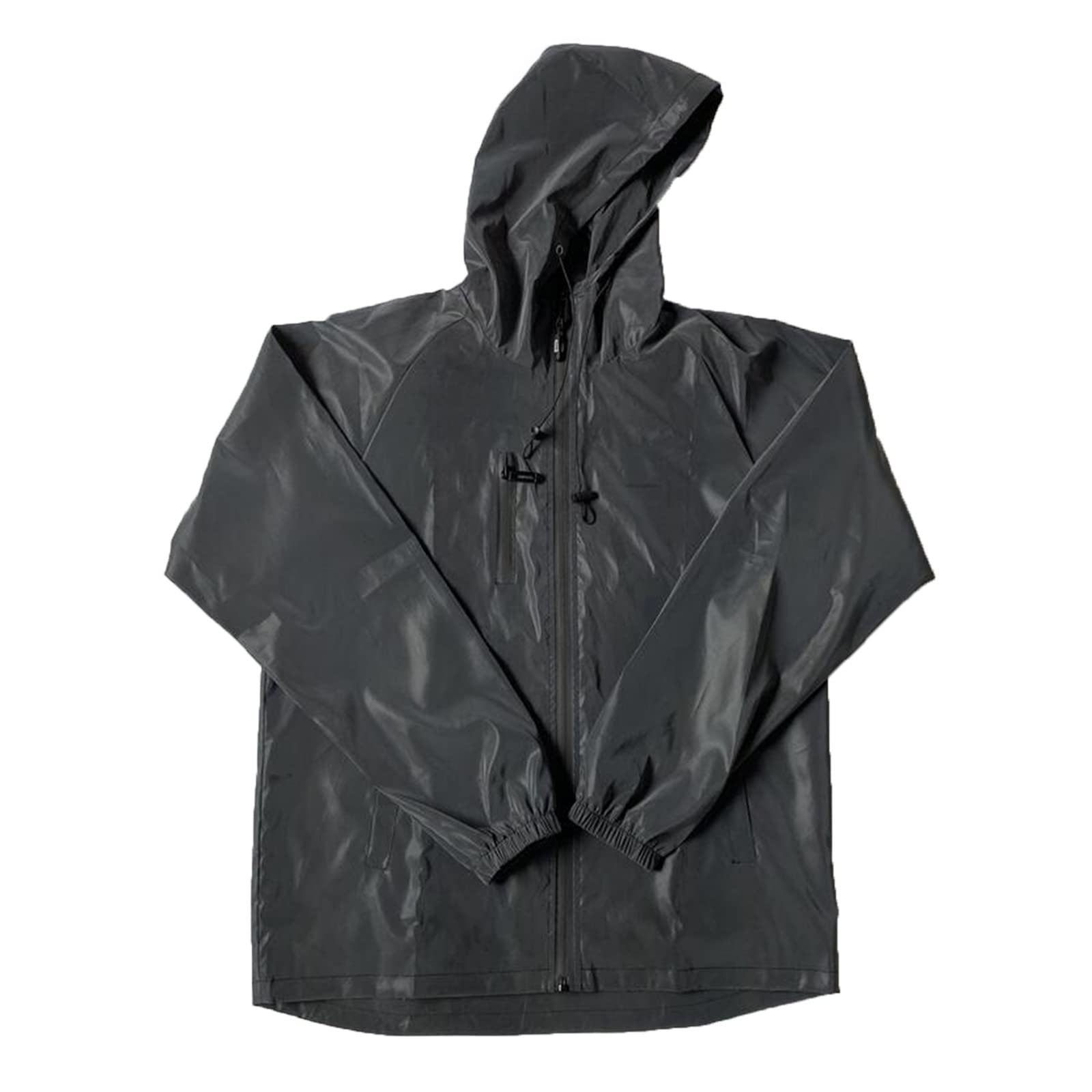 Glow Rainbow Hip Hop Jackets Black Reflective Jacket for Men and Women Hooded Zipper Waterproof Coat Windbreakers Zipper