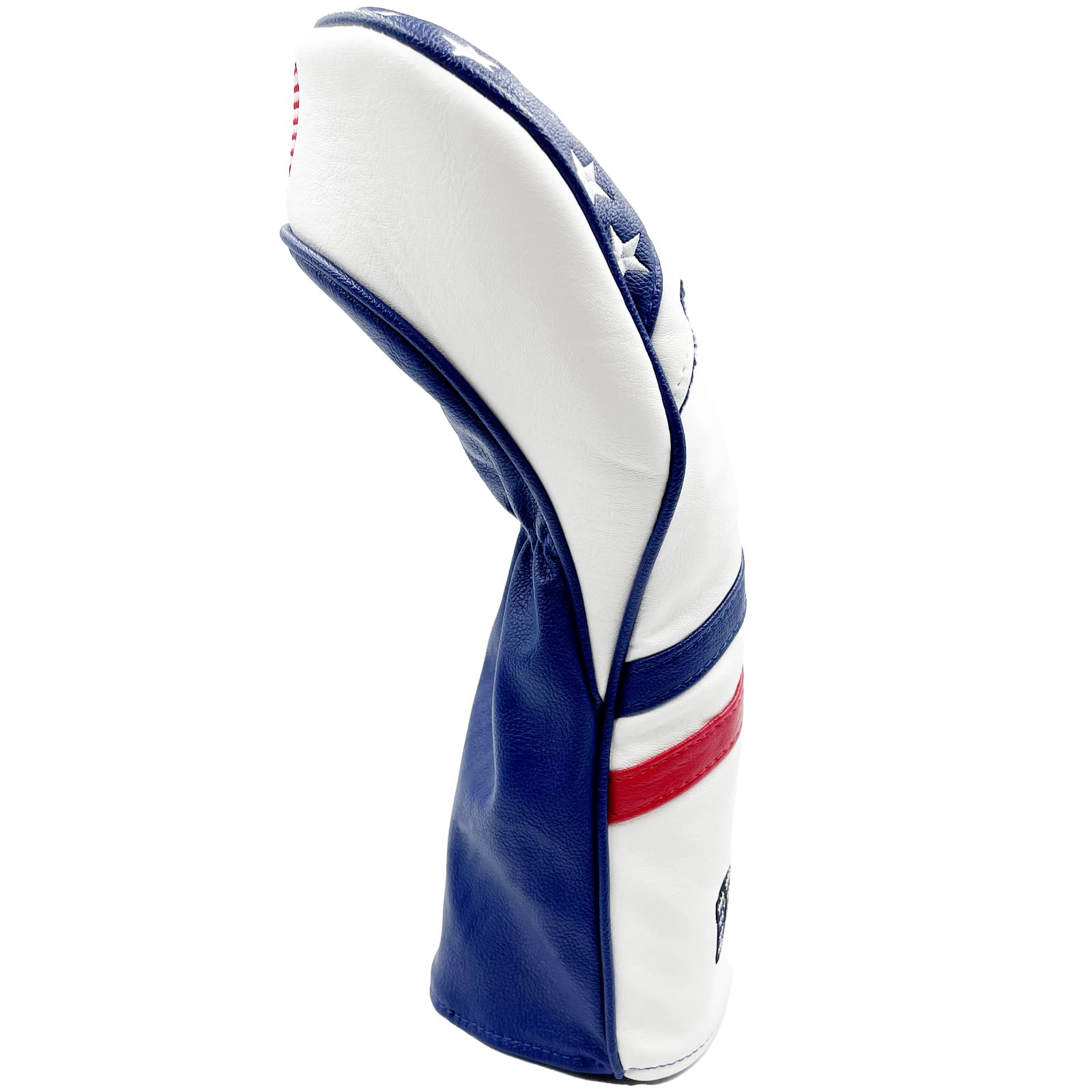 Gbourly Golf Club USA Stars and Stripes Flag Patriotic Driver Cover PU Leather Headcover