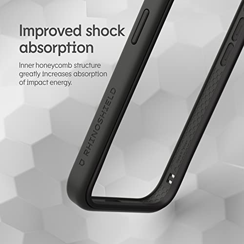 RhinoShield Bumper Case Compatible with [iPhone 14 Pro Max] | CrashGuard NX - Shock Absorbent Slim Design Protective Cover 3.5M / 11ft Drop Protection - Black