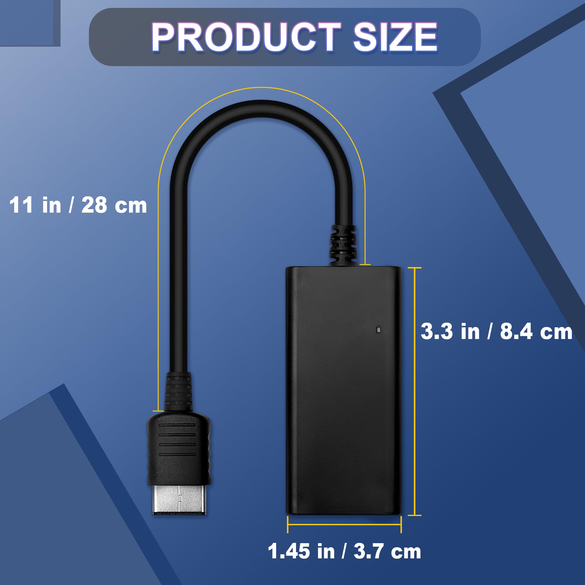 HD Cable for Dreamcast Console, Sega Dreamcast HDMI Converter, HD Link Cable for Sega Dreamcast [Sega DC]