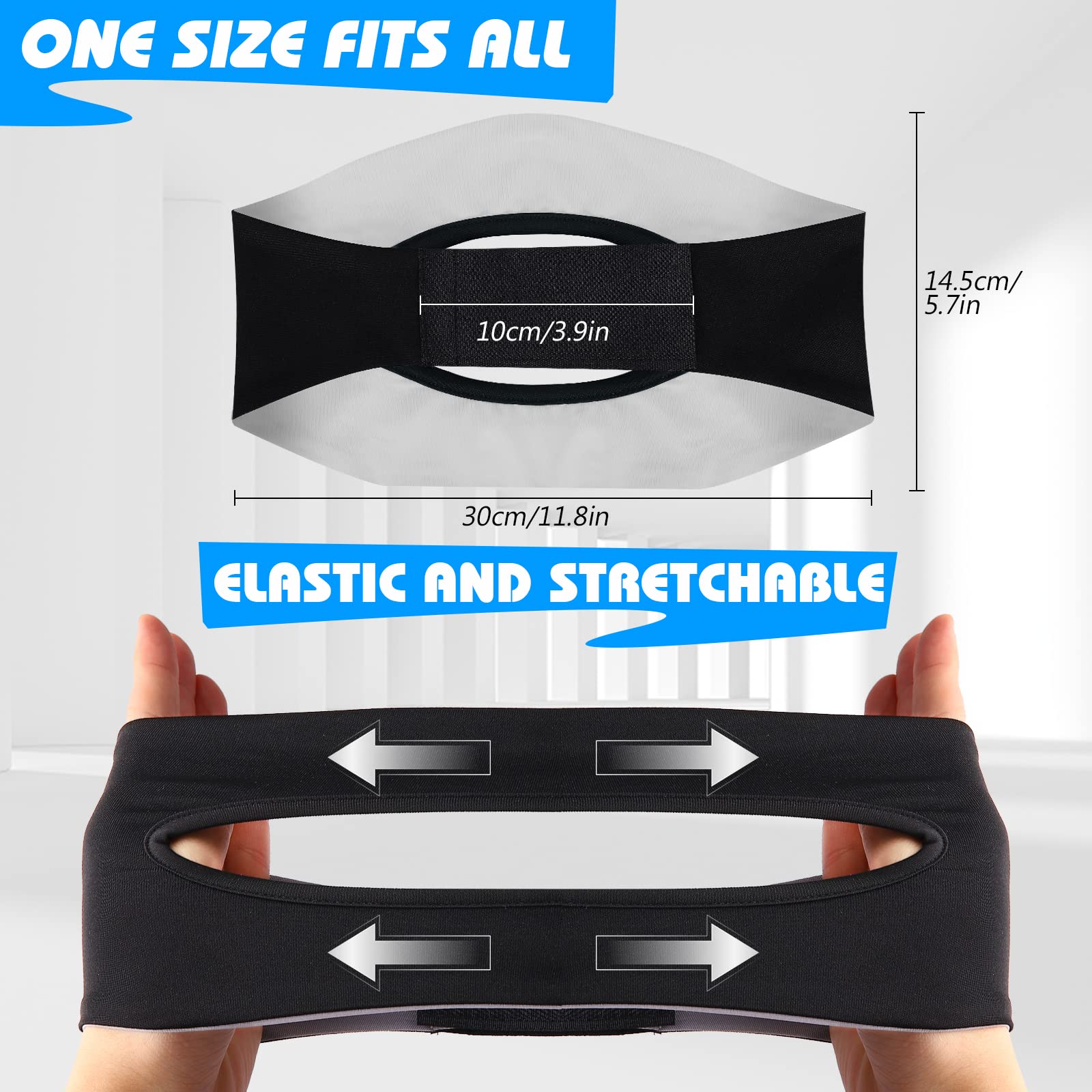 i-FSK VR Masks Sweat Band for Oculus Quest 2 Accessories, VR Eye Mask Cover Adjustable for VR Headsets, Breathable Facemask for Occulusquest2 Virtual Reality Workouts Supernatural, 4 Pack Graffiti